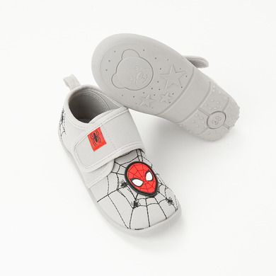 Cool Club, Papuci de casa pentru baieti, gri, imprimeu Spider-Man ...